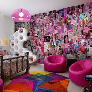Pink Mood Board Wallpaper, Pink Aesthetic Collage, Trendy Room ...
