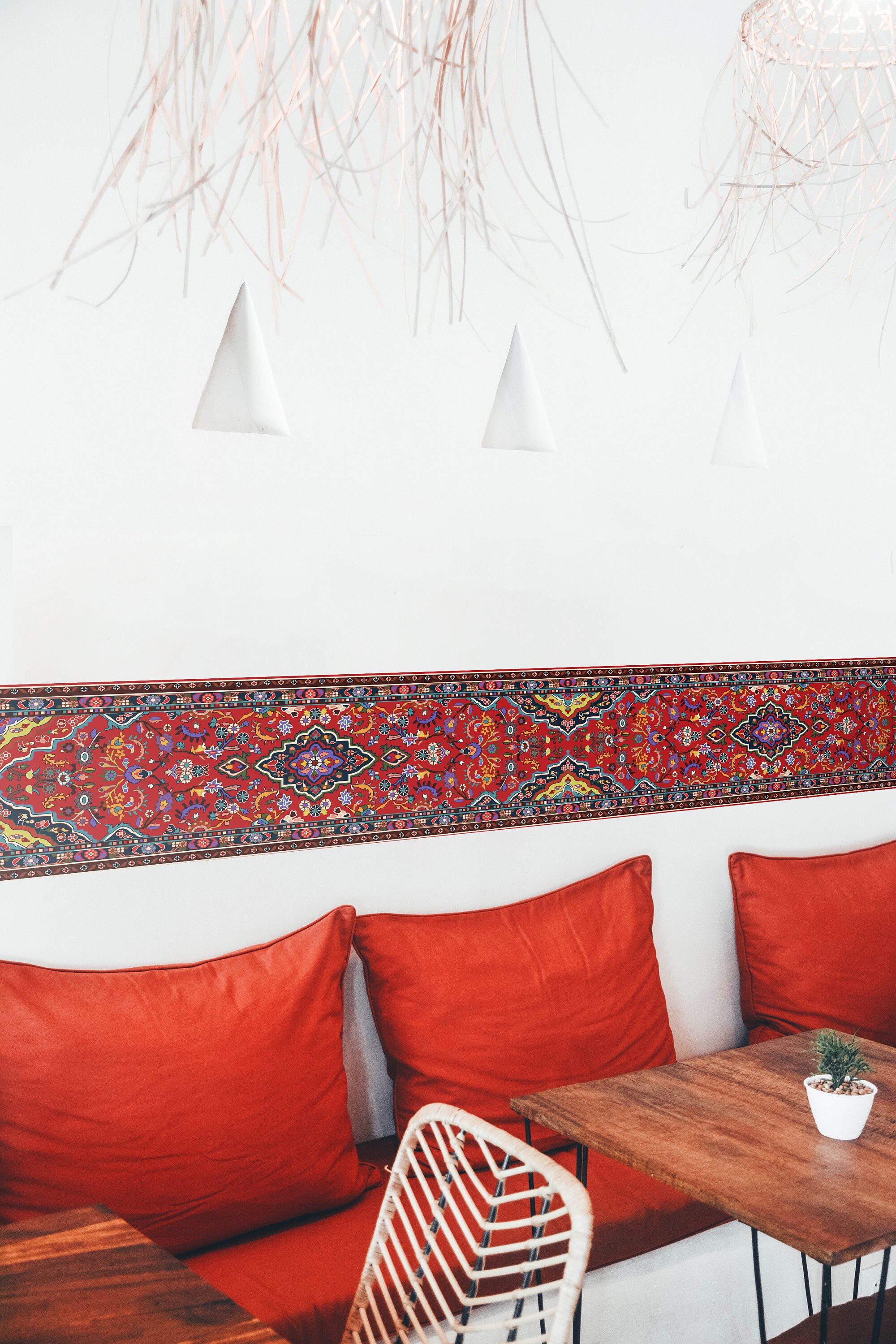 Persian Carpet Wallpaper Border: Peel & Stick Accent Decor - Etsy