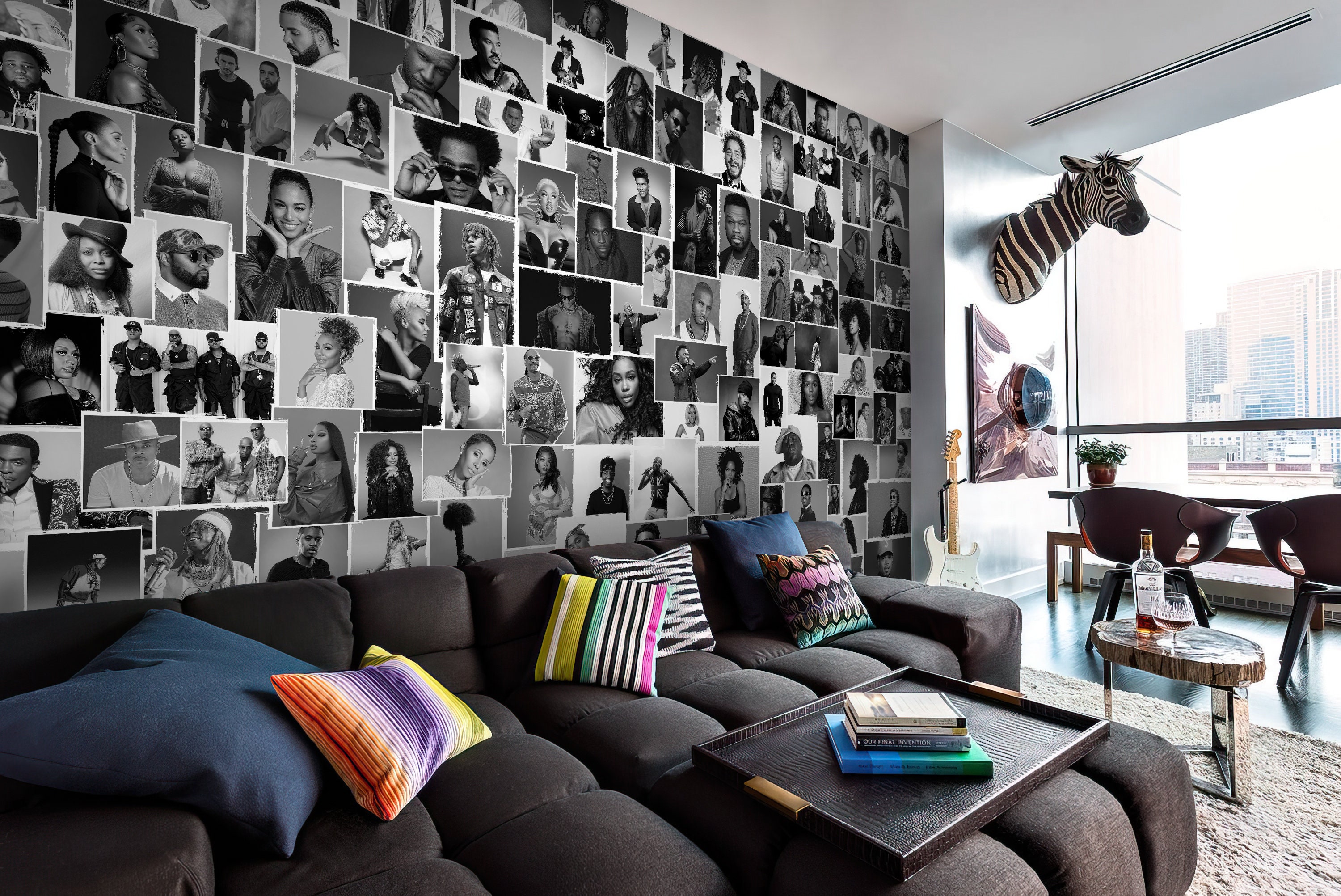 Rap & Rnb Legends Wallpaper: Black Music Icons Collage #34 - Etsy