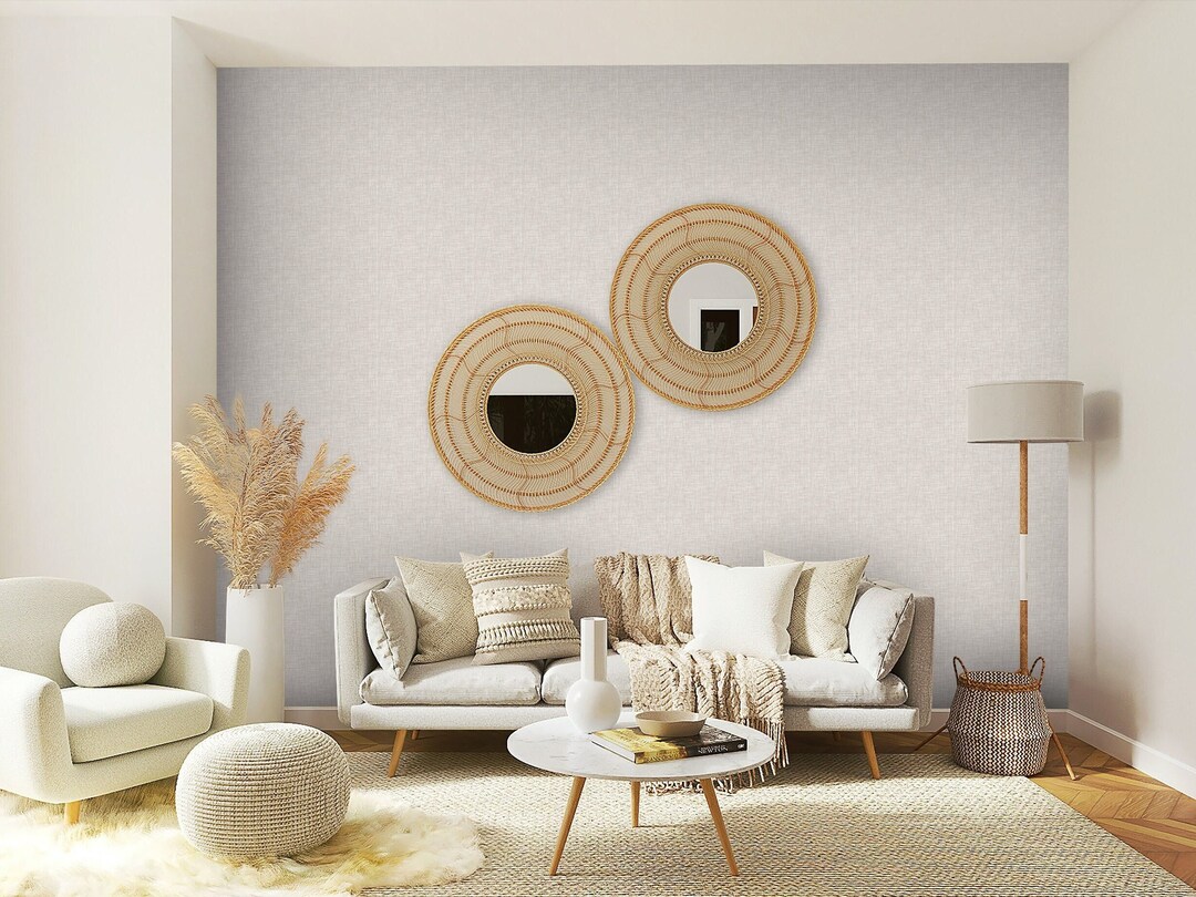 Linen Texture Wallpaper, Neutral Peel and Stick Wallpaper, Accent ...