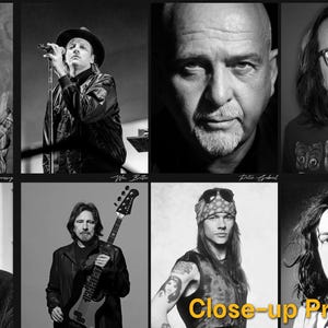 Rock and Roll Legends Wallpaper: Black and White Music Icon Collage ...