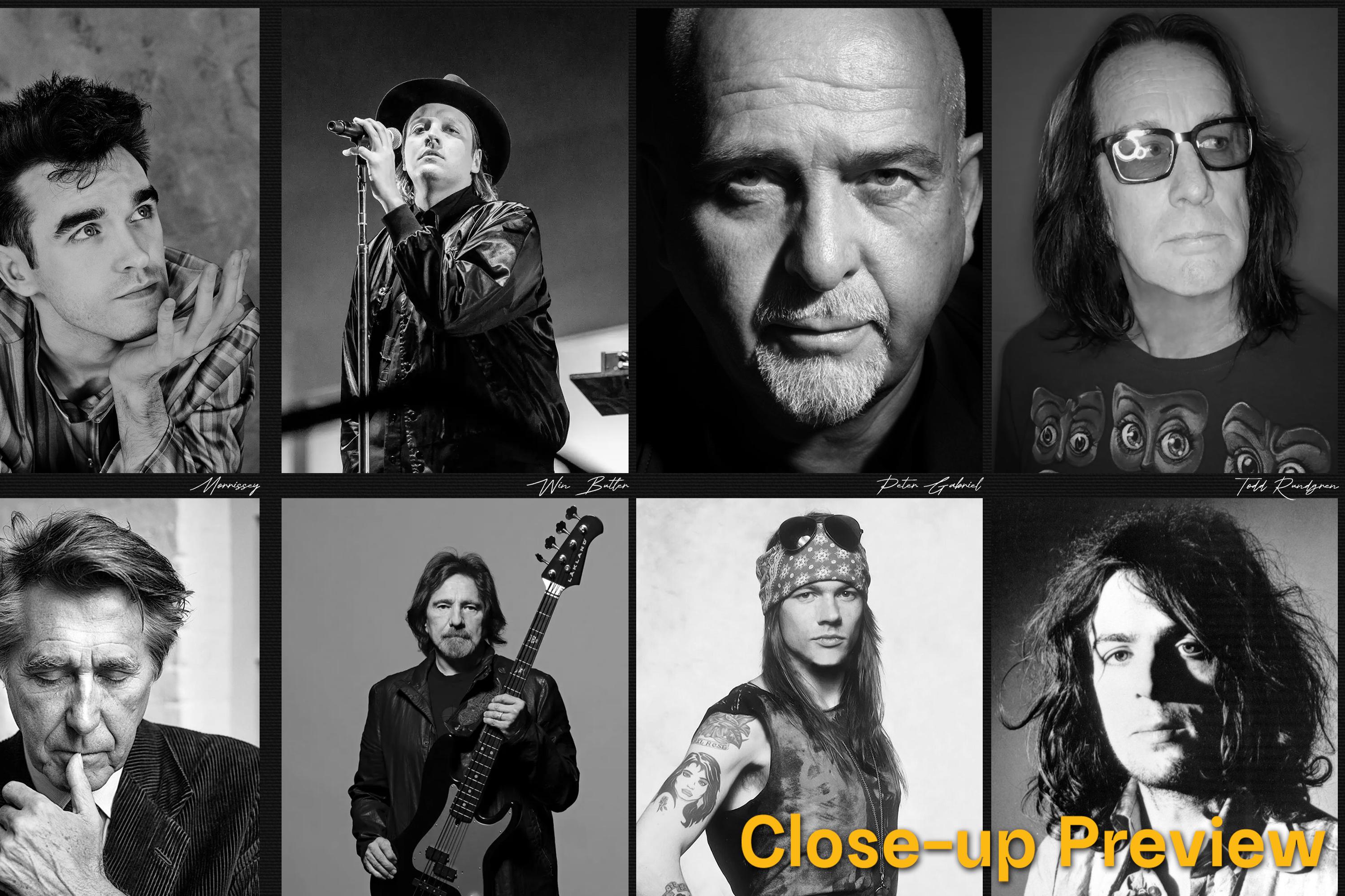 Rock and Roll Legends Wallpaper: Black and White Music Icon Collage ...