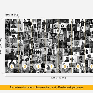 Rap & Rnb Legends Wallpaper: Black Music Icons Collage #34 - Etsy