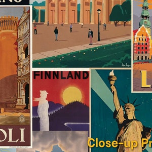 Vintage Travel Posters Wallpaper, Travel Advertising Posters, City and ...