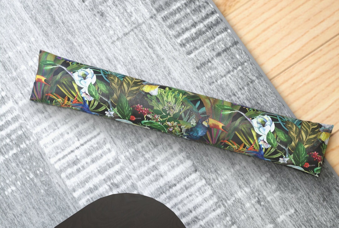 Handmade Tropical Jungle Draft Excluder: Eco-friendly Door Stopper - Etsy