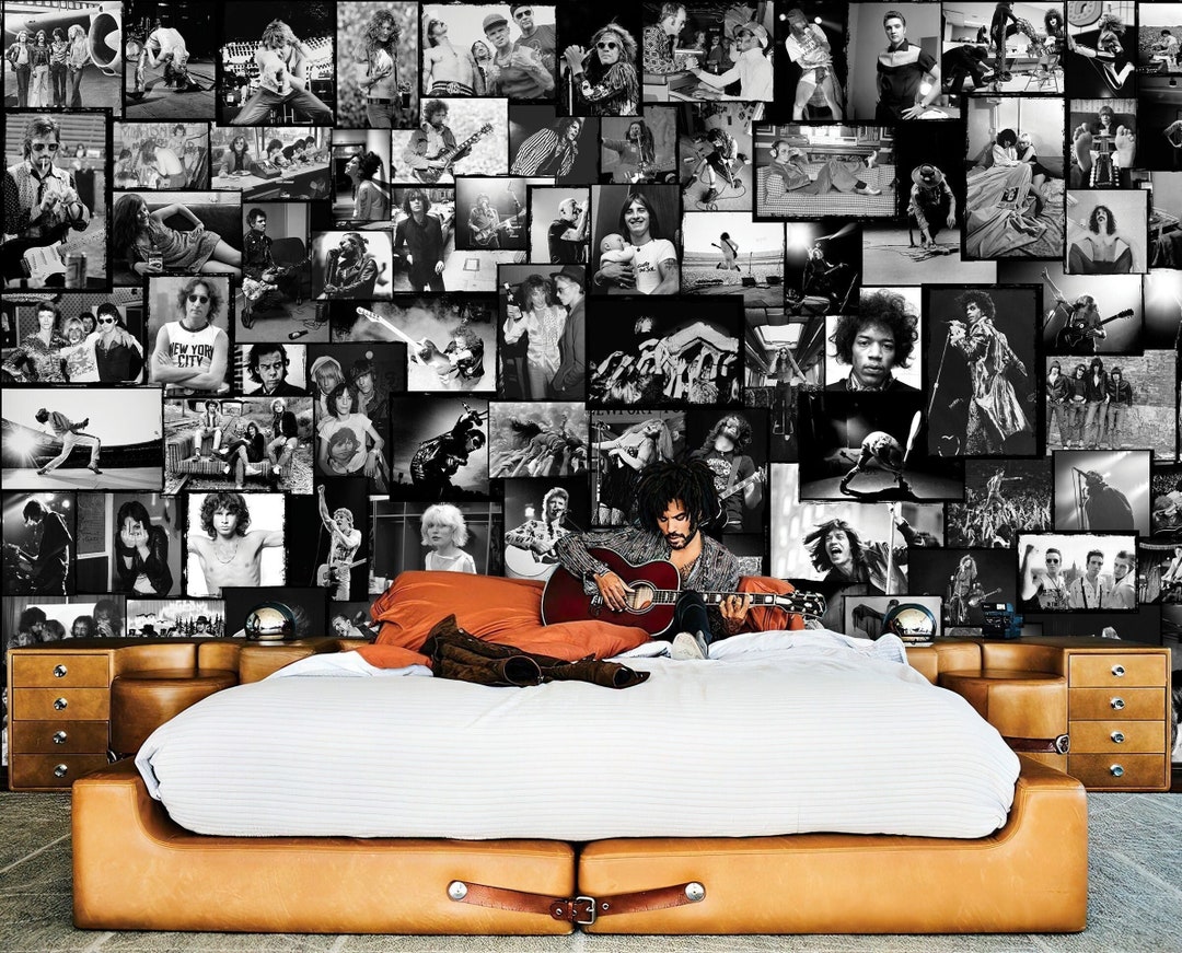 Rock and Roll Legends Wallpaper Iconic Photos of Rock - Etsy