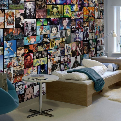 Manga Anime Peel and Stick Wallpaper Pattern Removable - Etsy