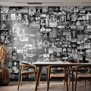 Baseball Legends Wallpaper, Black and White Sport Aesthetic Collage ...