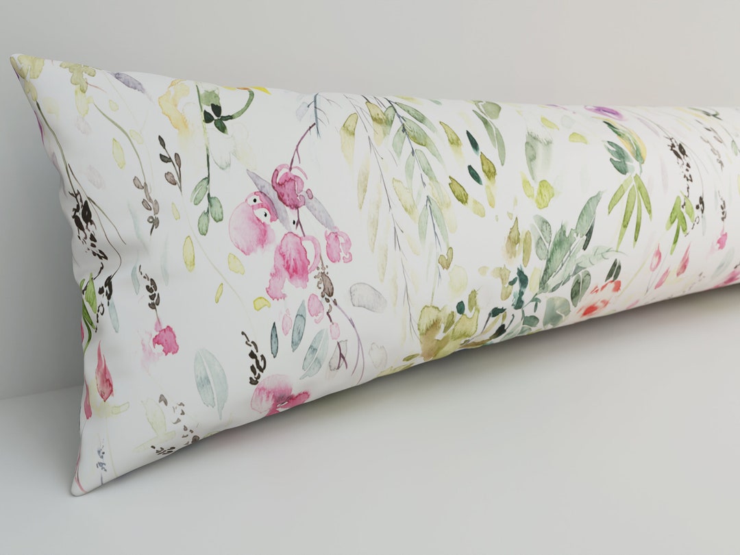 Floral Draft Stopper: Watercolor Spring Flowers, Energy Saver - Etsy