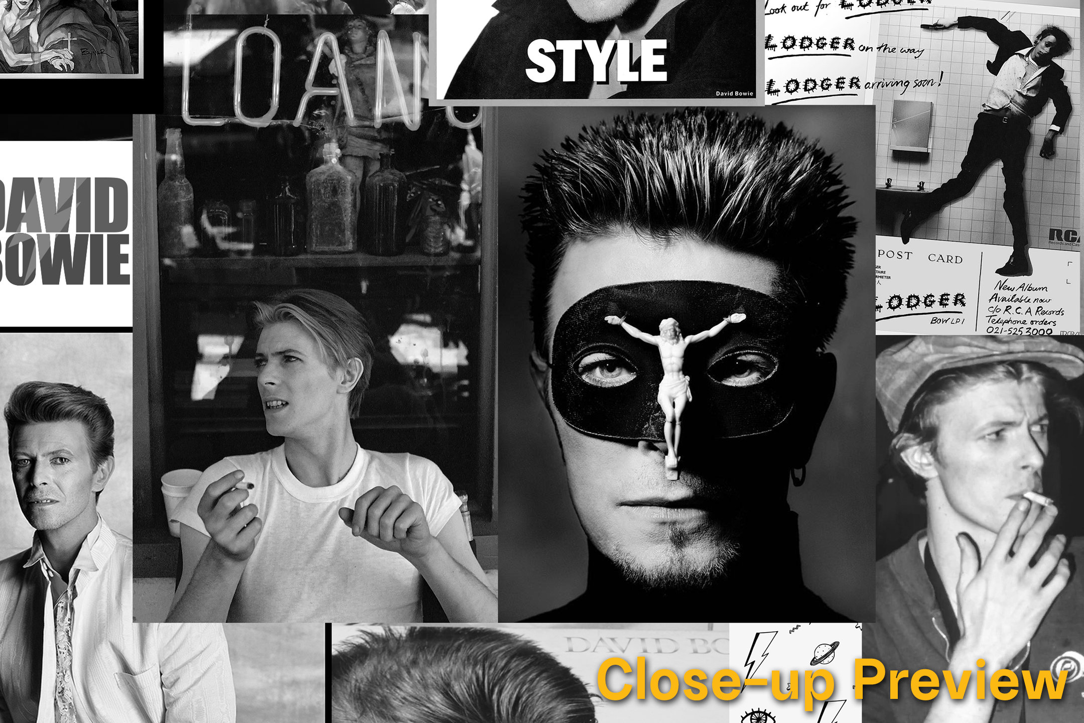 David Bowie Tribute Wallpaper: Rock Legend Collage Wall Decor #72 - Etsy