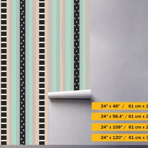 Soft Pastel Stripe Wallpaper With Subtle Geometric Patterns, Shapes ...
