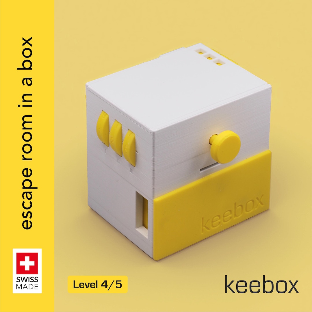 Keebox Yellow Escape Room in a Box / Sequential Discovery Puzzle Box - Etsy