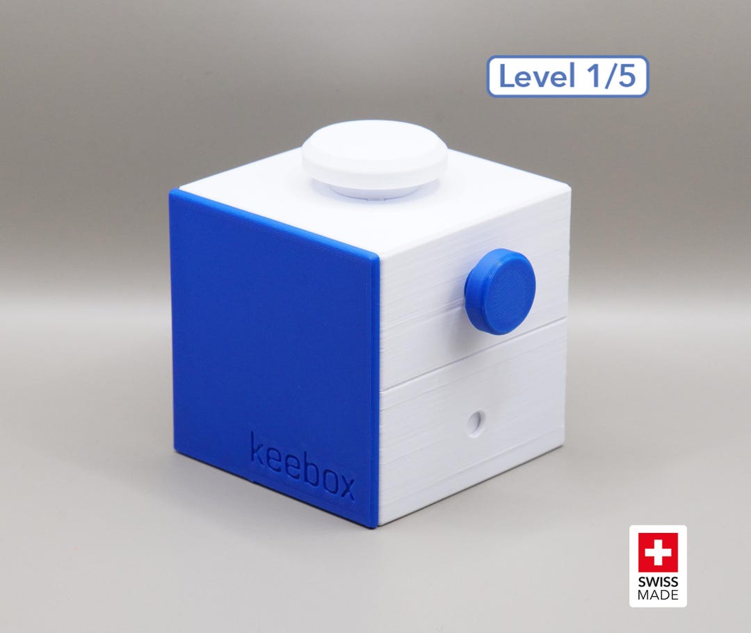 Keebox Blue - Sequential Discovery Puzzle Box - Etsy UK