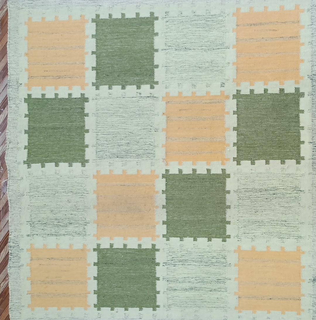 Swedish Inspired High Quality Flatweave Family Rug for Gift for Living ...