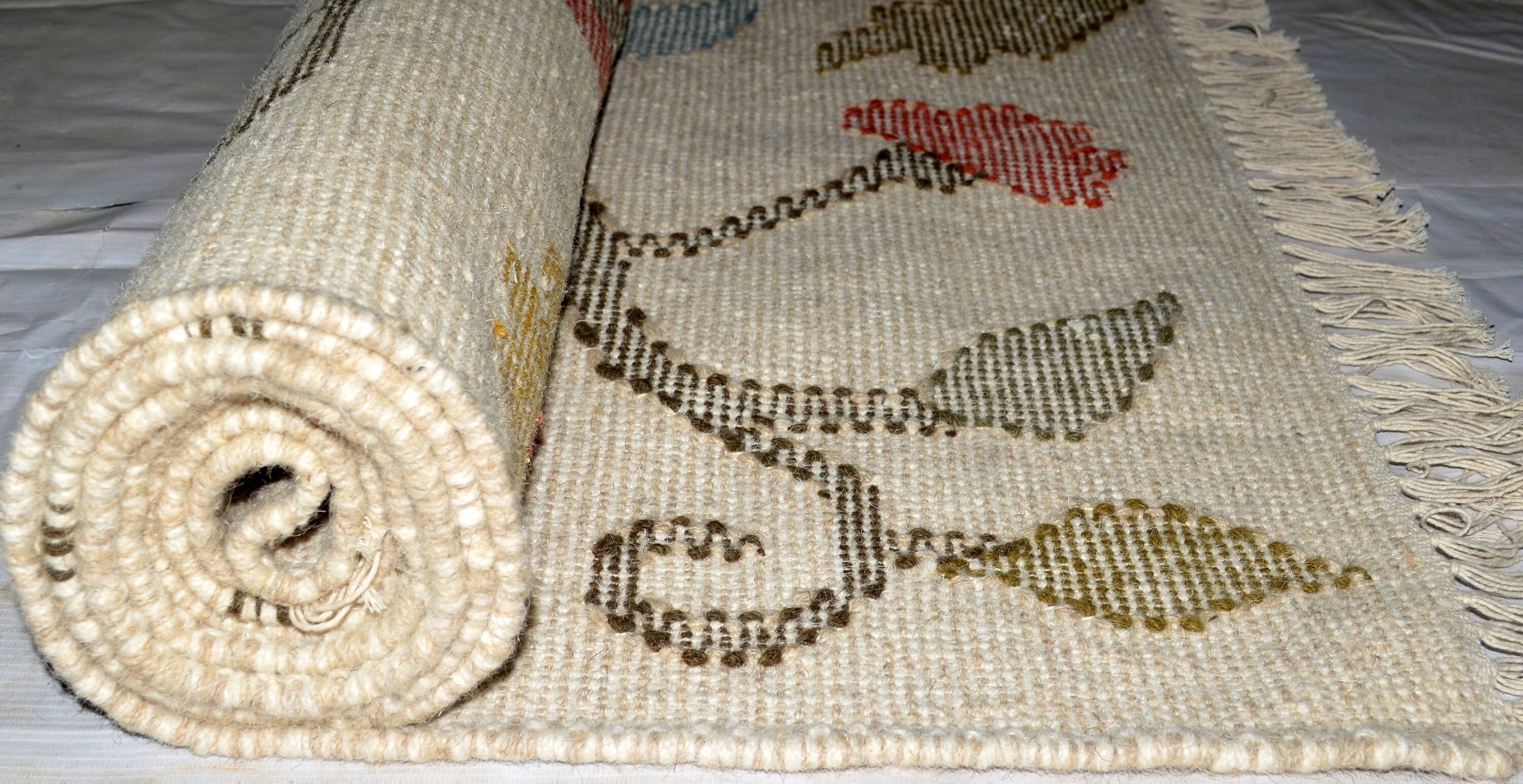 Scandinavian Rug, Floral Rya Rug Design 60s. Handmade in Sweden in the ...