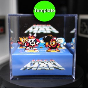 Mega Man 1 NES Diorama TEMPLATE - Etsy