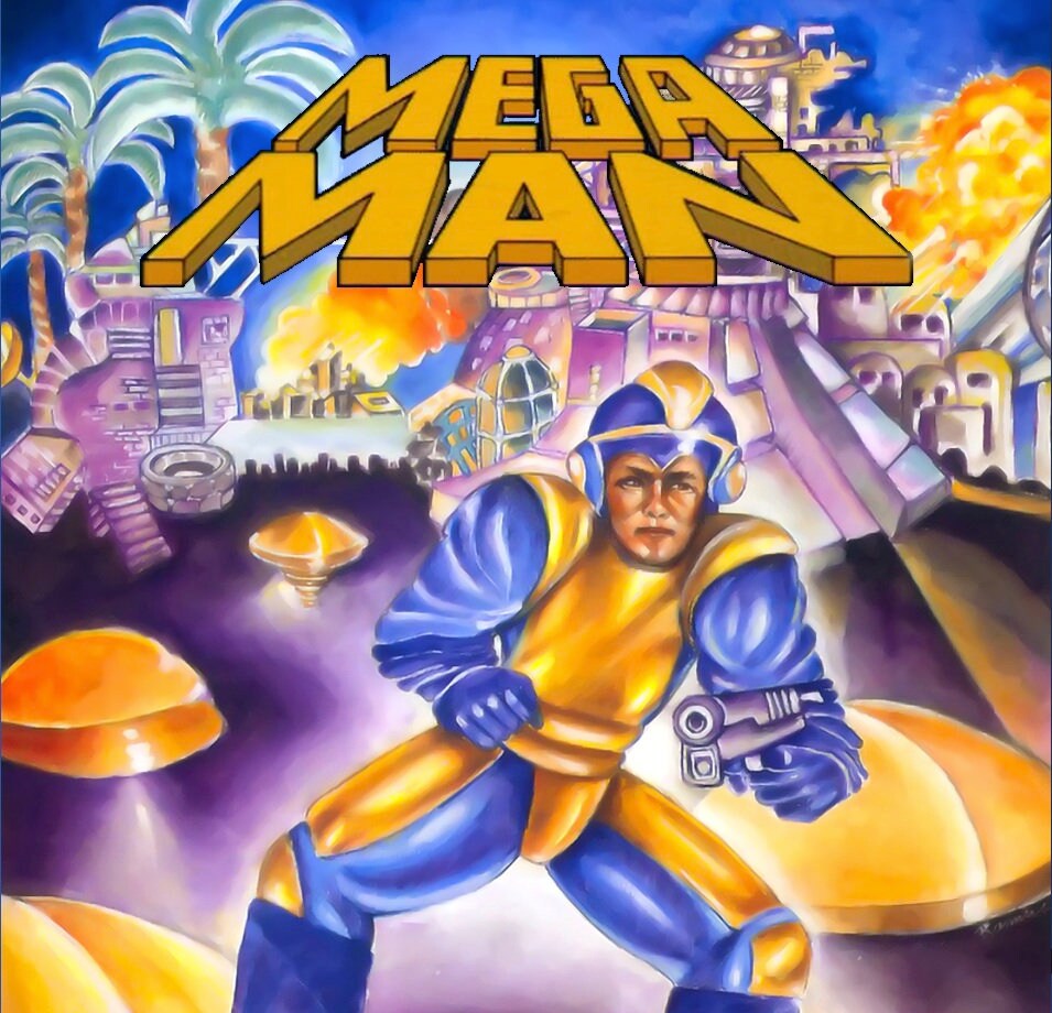 Mega Man 1 NES Diorama TEMPLATE - Etsy