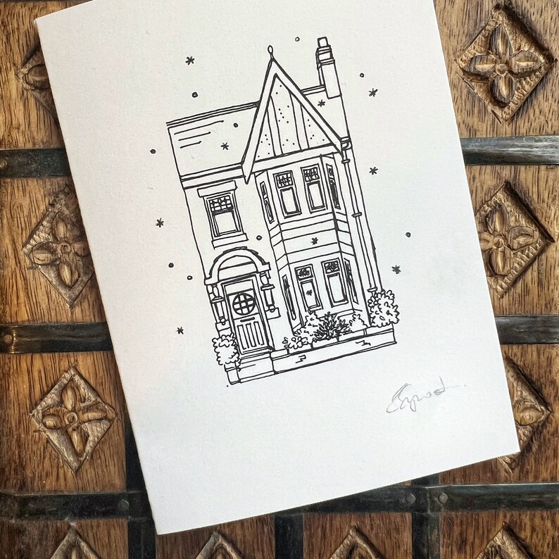 Bespoke Doodle Illustration of Your Business, Wedding Venue, House Etc ...