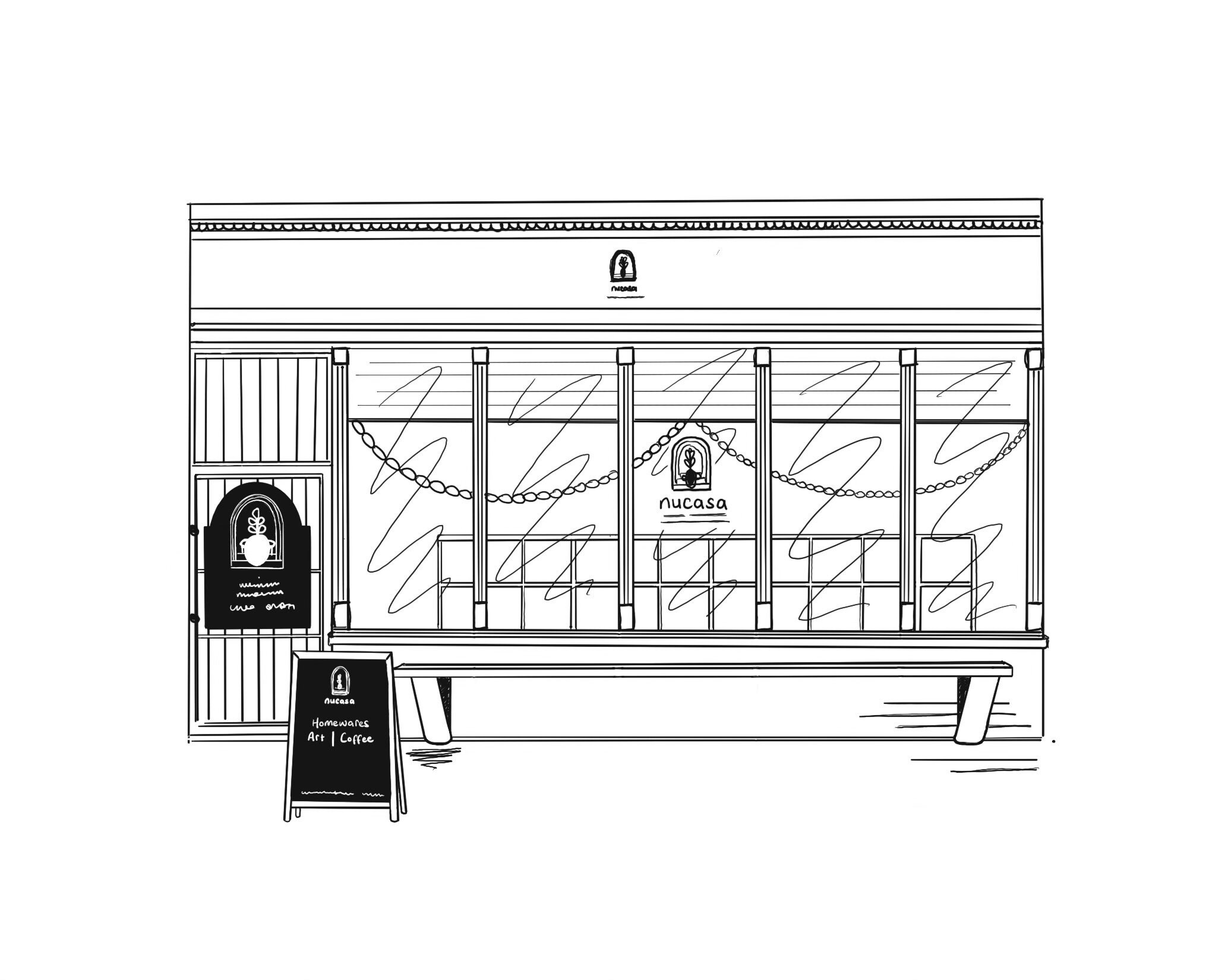 Bespoke Doodle Illustration of Your Business, Wedding Venue, House Etc ...