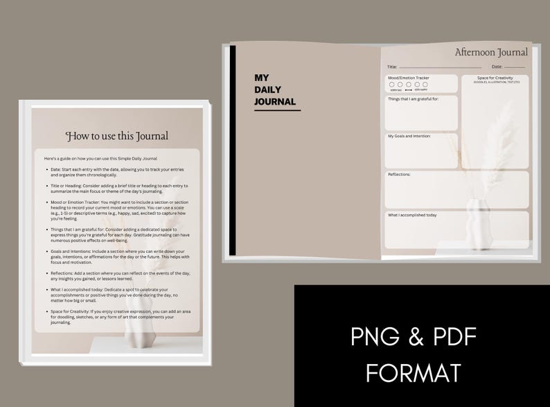 Daily Digital Journal Perfect for Everyday Writing Reflection ...