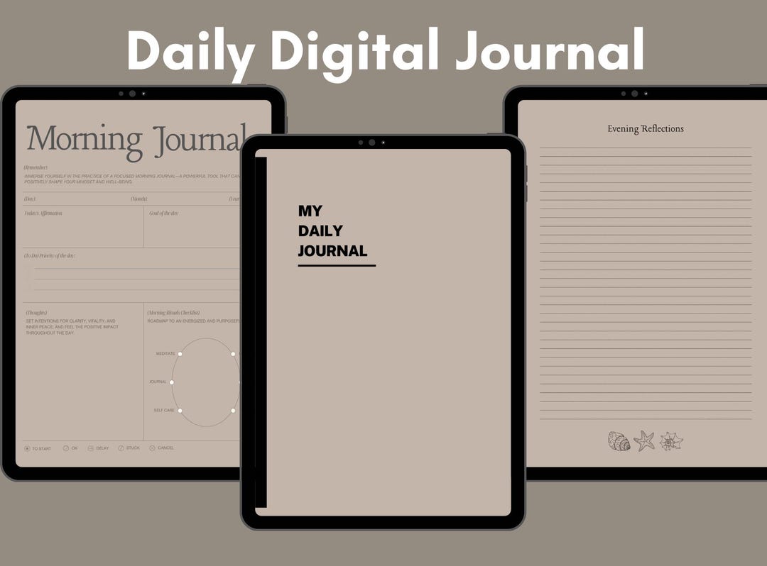 Daily Digital Journal Perfect for Everyday Writing Reflection ...