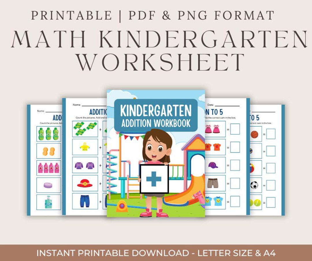 Math Kindergarten Worksheet - Fun & Educational Printable Math ...