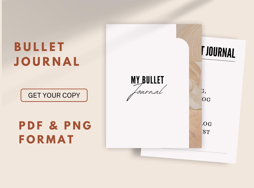 Customizable Bullet Journal Editable PDF With Templates, Trackers, and ...