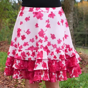 Flounce Skirt Sewing Pattern HOLLY in Sizes 34-46 (4-16) | Digital ...