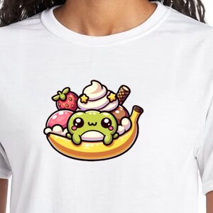 Kawaii Frog Banana Split Jpeg/svg/png Format Commercial Use Digital ...