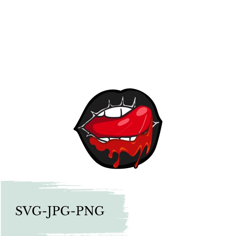 Sexy Drippy Lips Svg Png Jpeg Vector Format Commercial Use - Etsy