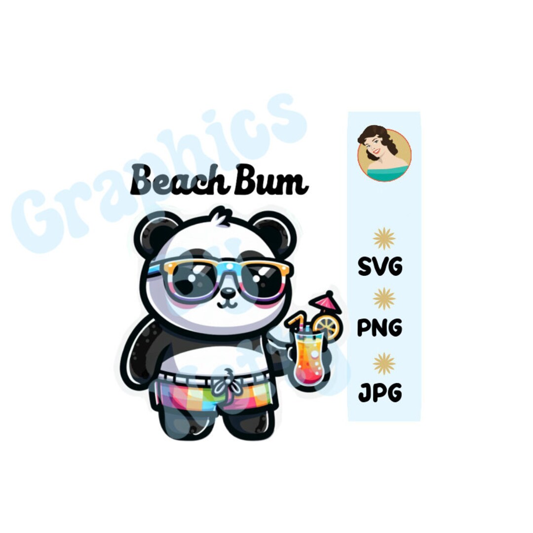 Beach Bum Svg Png Jpeg Format Commercial Use - Etsy