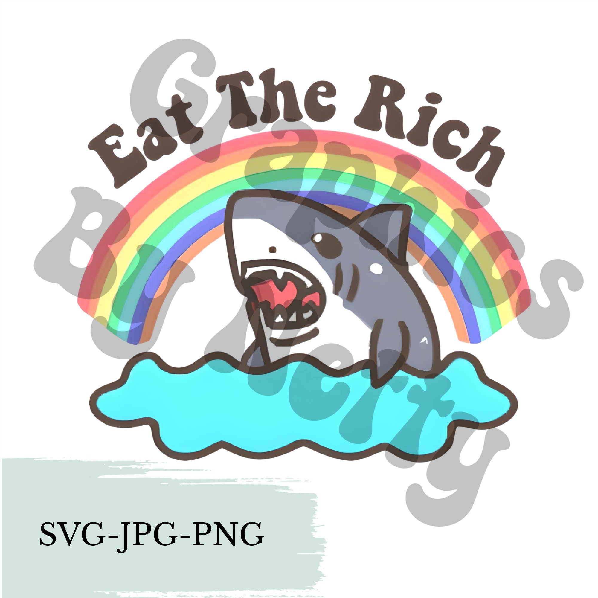 Eat the Rich Svg Png Jpeg Format Commercial Use - Etsy