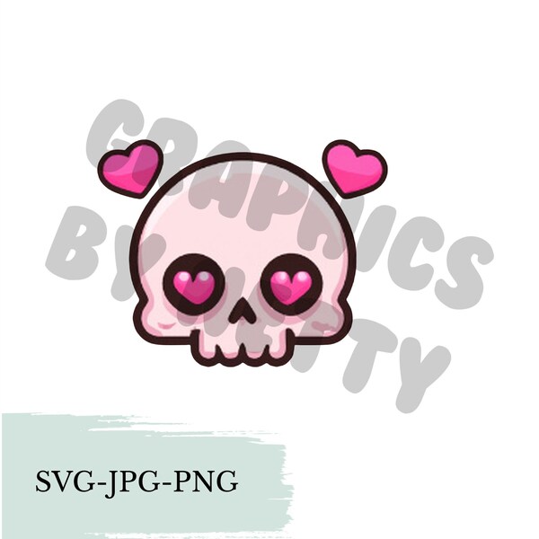 Skull Heart Eyes - Etsy