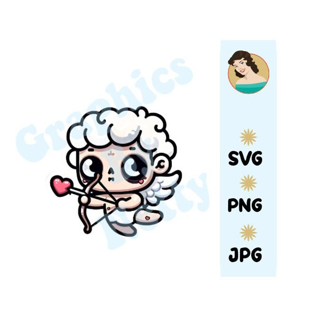 Creepy Cupid Svg Png Jpeg Format Commercial Use - Etsy