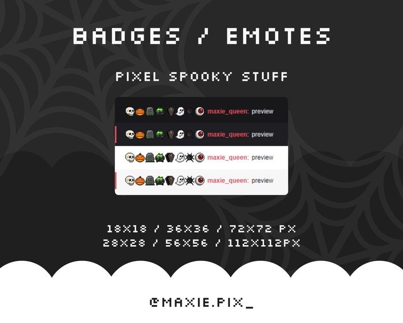Twitch Badges / Pixel Art / Spooky Halloween Bit Sub Badges ...