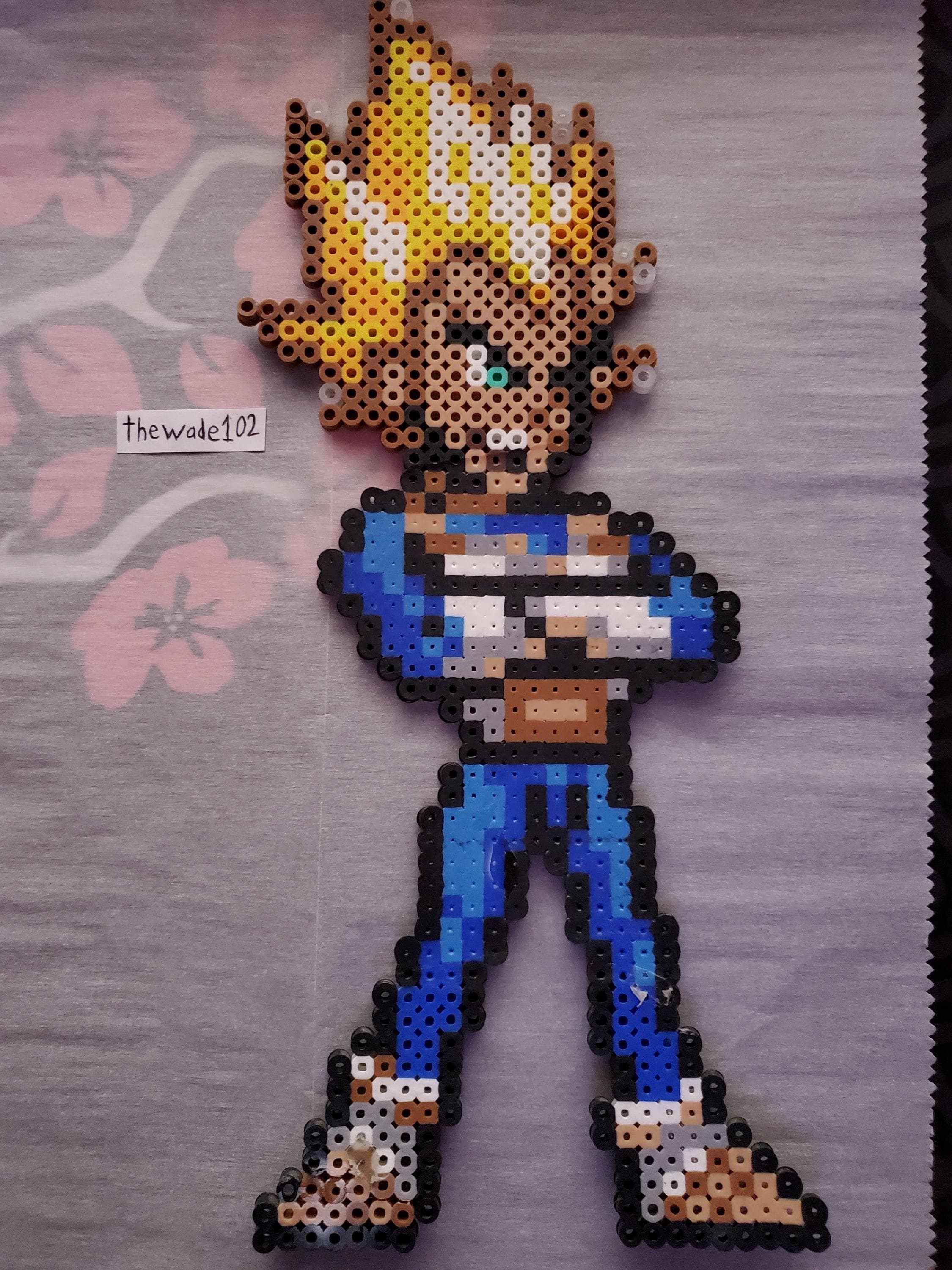Vegeta (dragon Ball Z) Perler Bead - Etsy