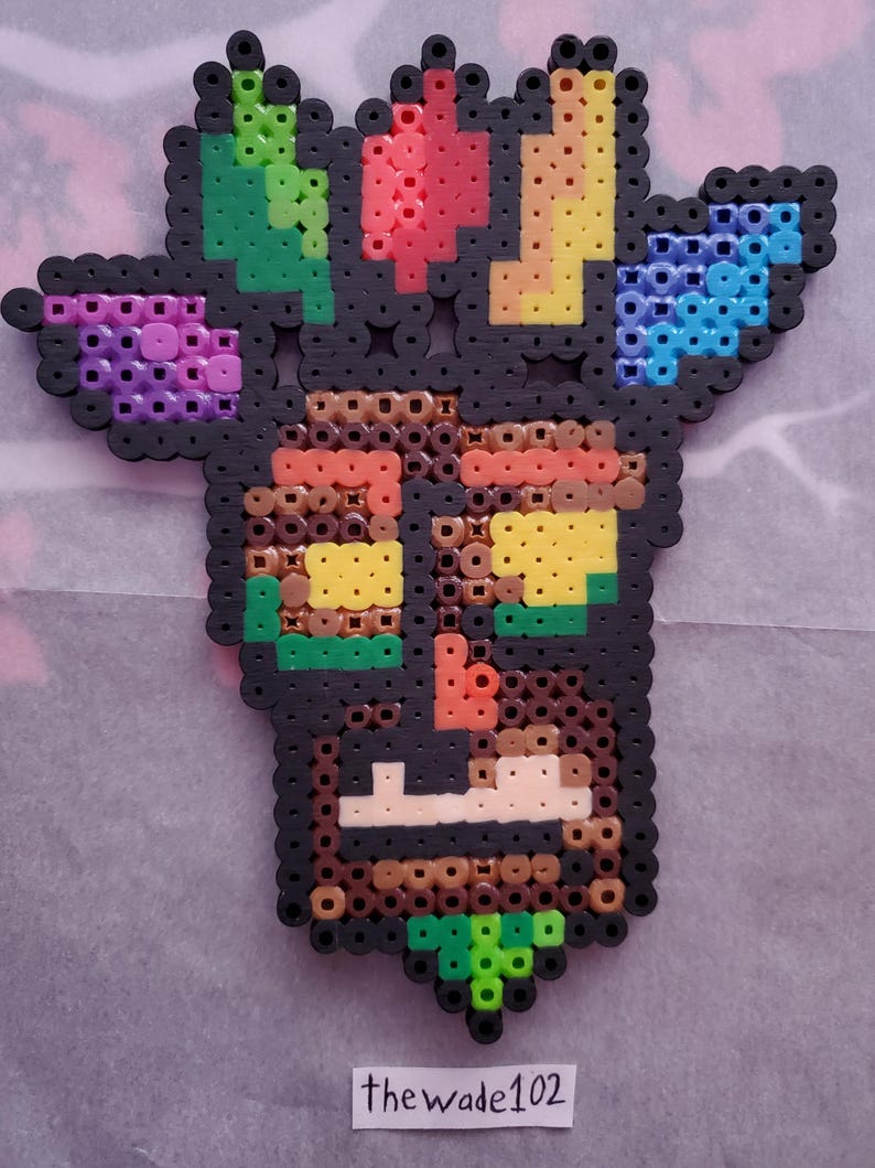 Aku Aku (crash Bandicoot) Perler Bead - Etsy