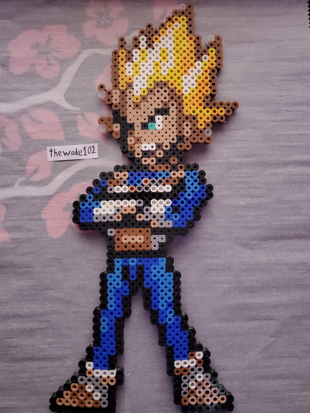Vegeta (dragon Ball Z) Perler Bead - Etsy