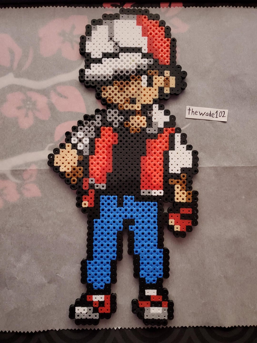Trainer Red (pokemon) Perler Bead - Etsy