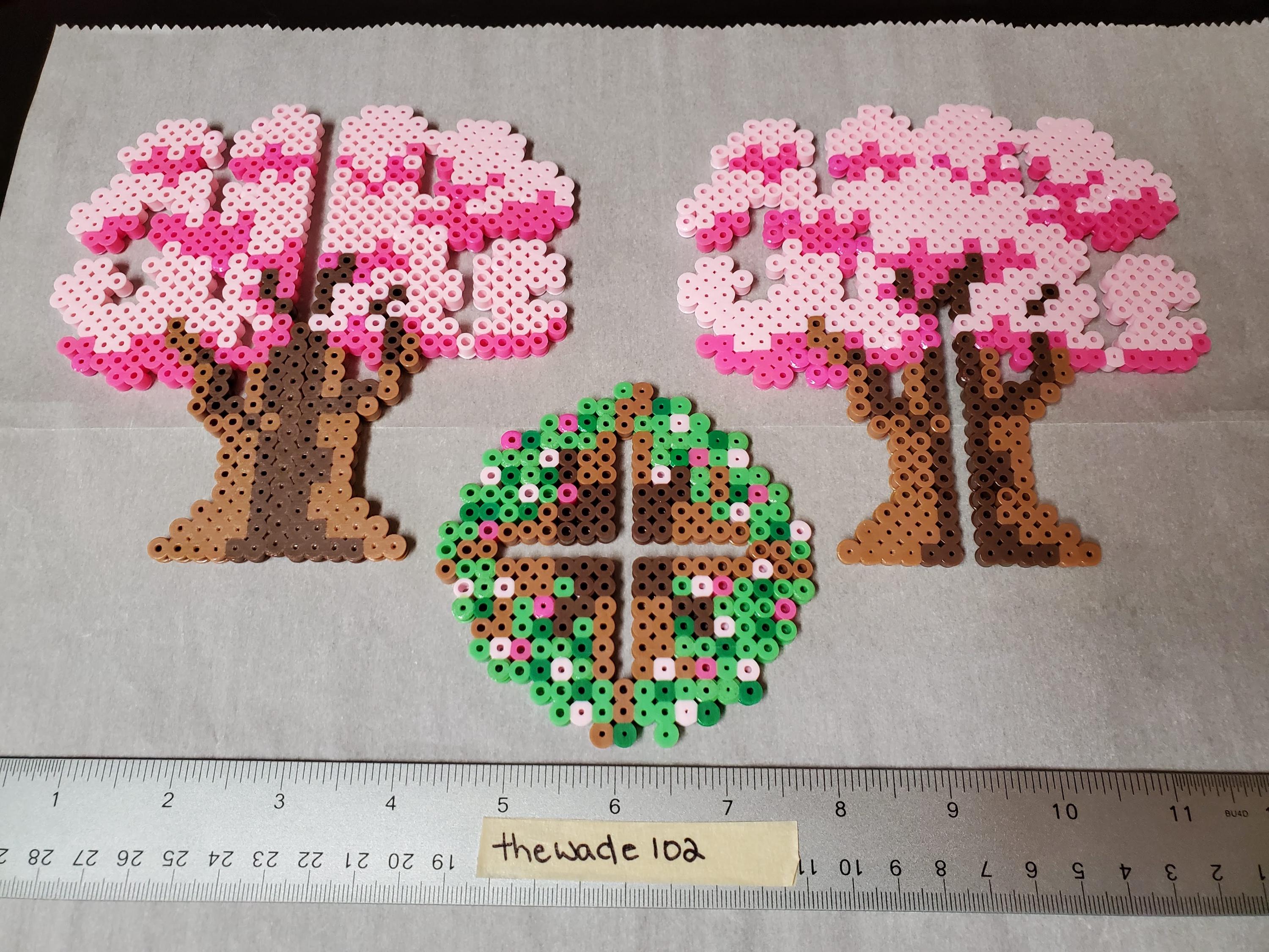 Sakura Tree 3D Perler Bead - Etsy