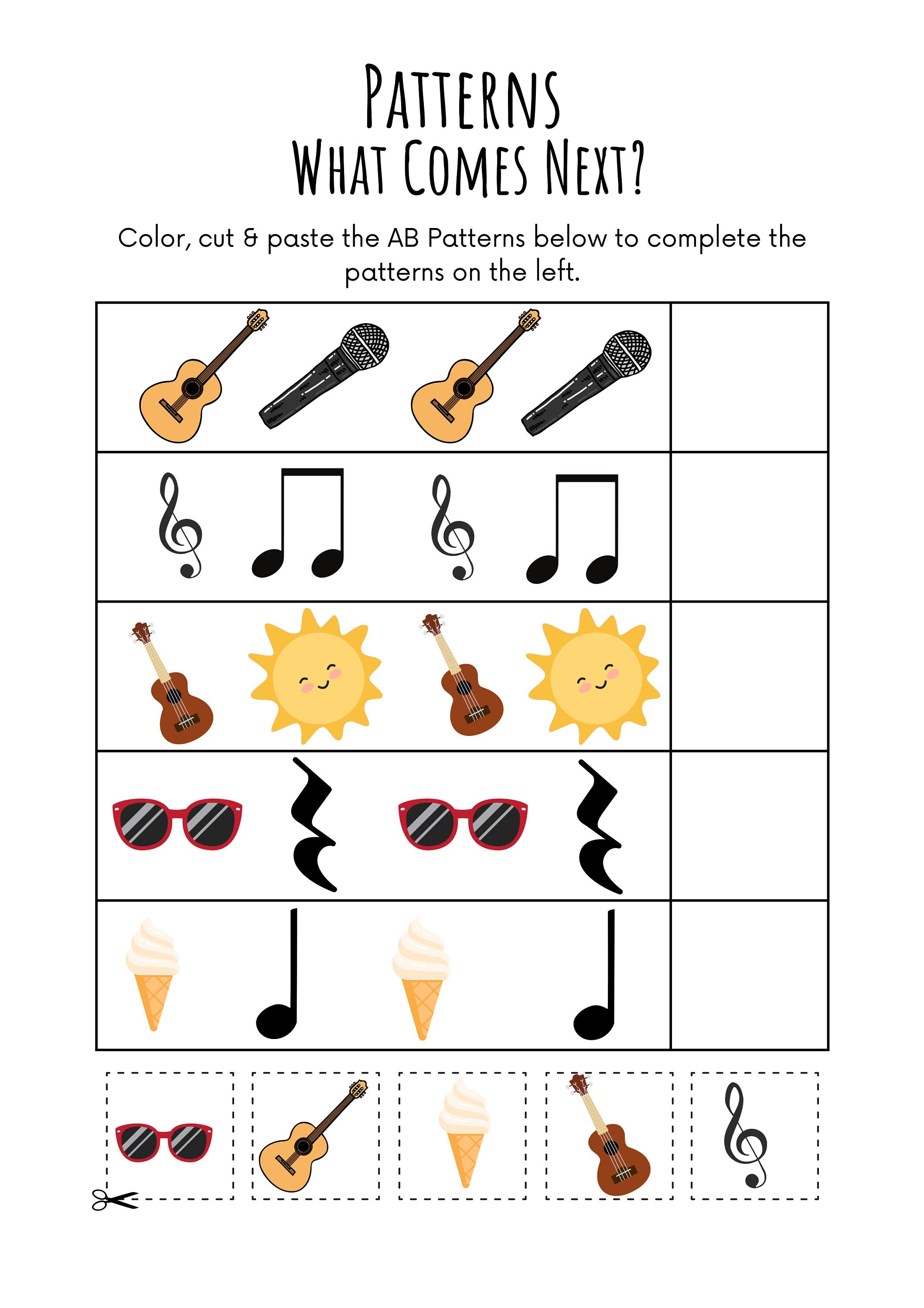 Summer Themed Music Activity Book - Etsy