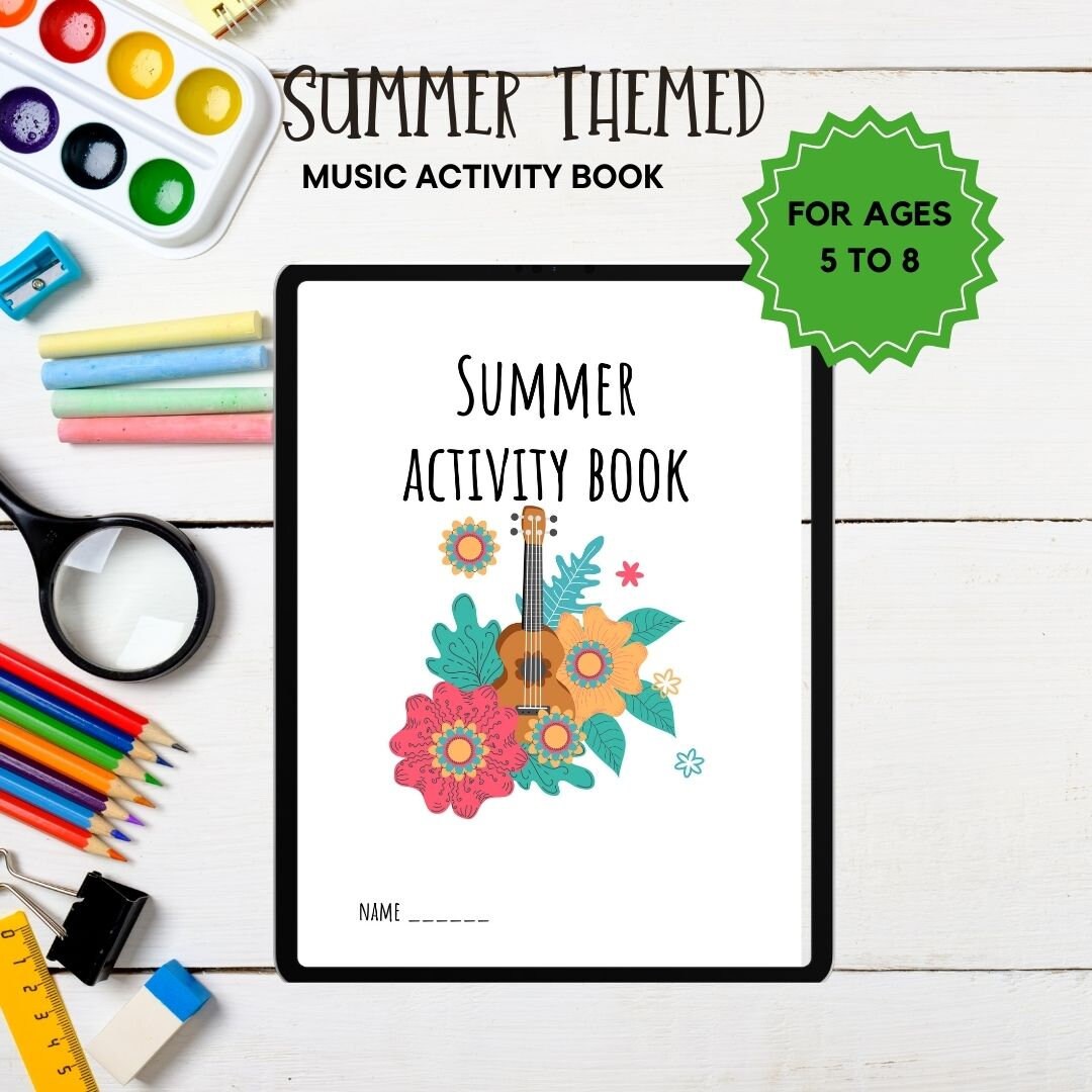 Summer Themed Music Activity Book - Etsy