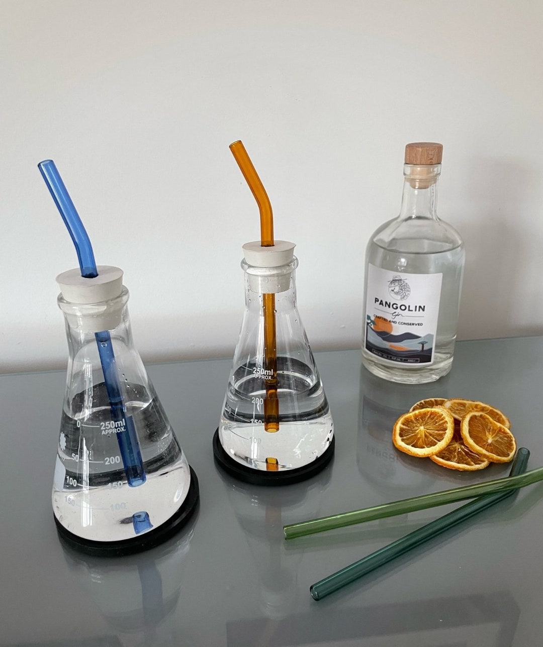 Frasco de laboratorio química vasos para beber hechos a mano decoración del hogar peculiar ...