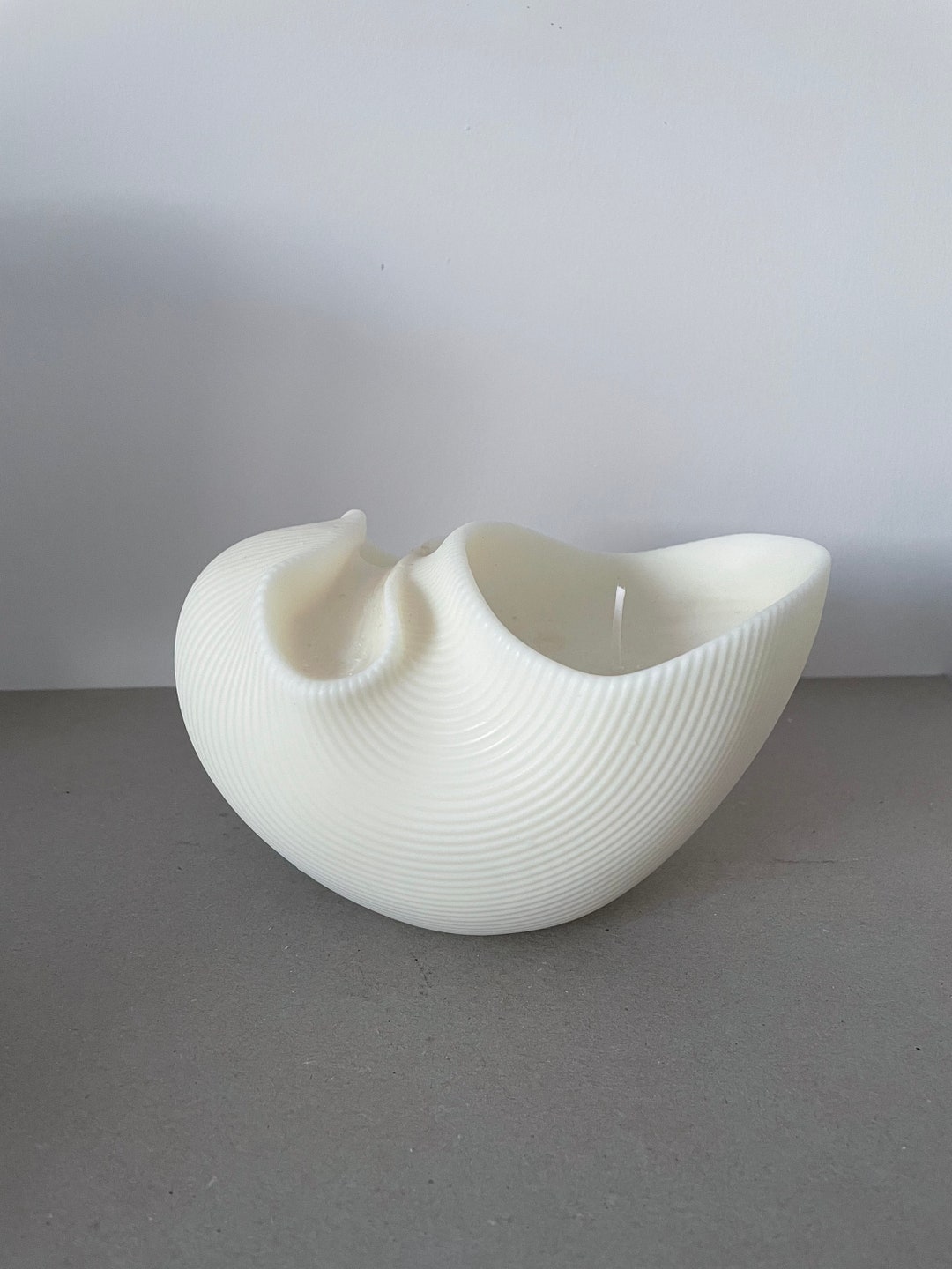 Beautiful Large Unique Swirl Geometric Conch Shell Unique Handmade Home ...