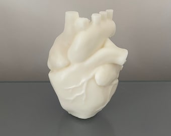 Blood Red Heart Candle Anatomical Heart Unique Candle Gothic Gift for ...