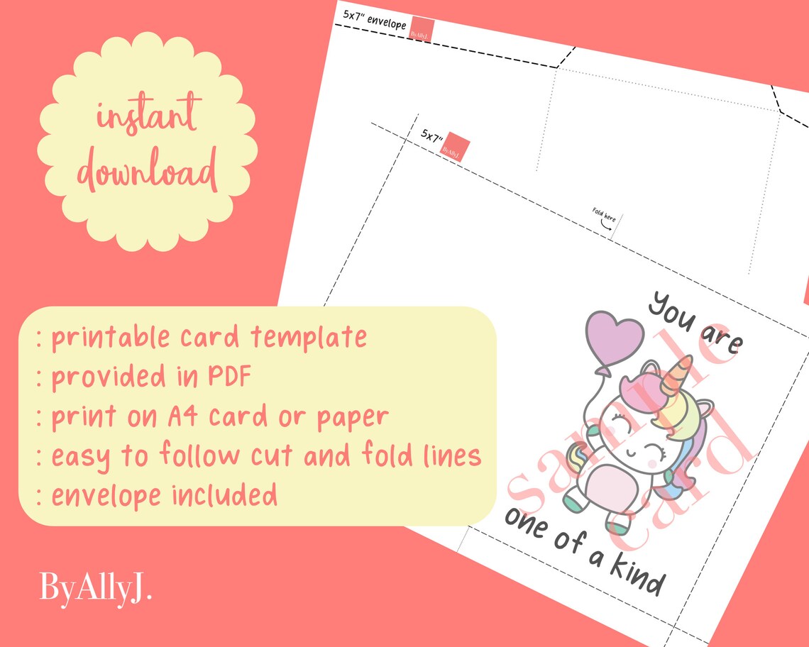 Printable Valentines Card. Cute Printable Card. Downloadable Valentine Card. Digital Card ...