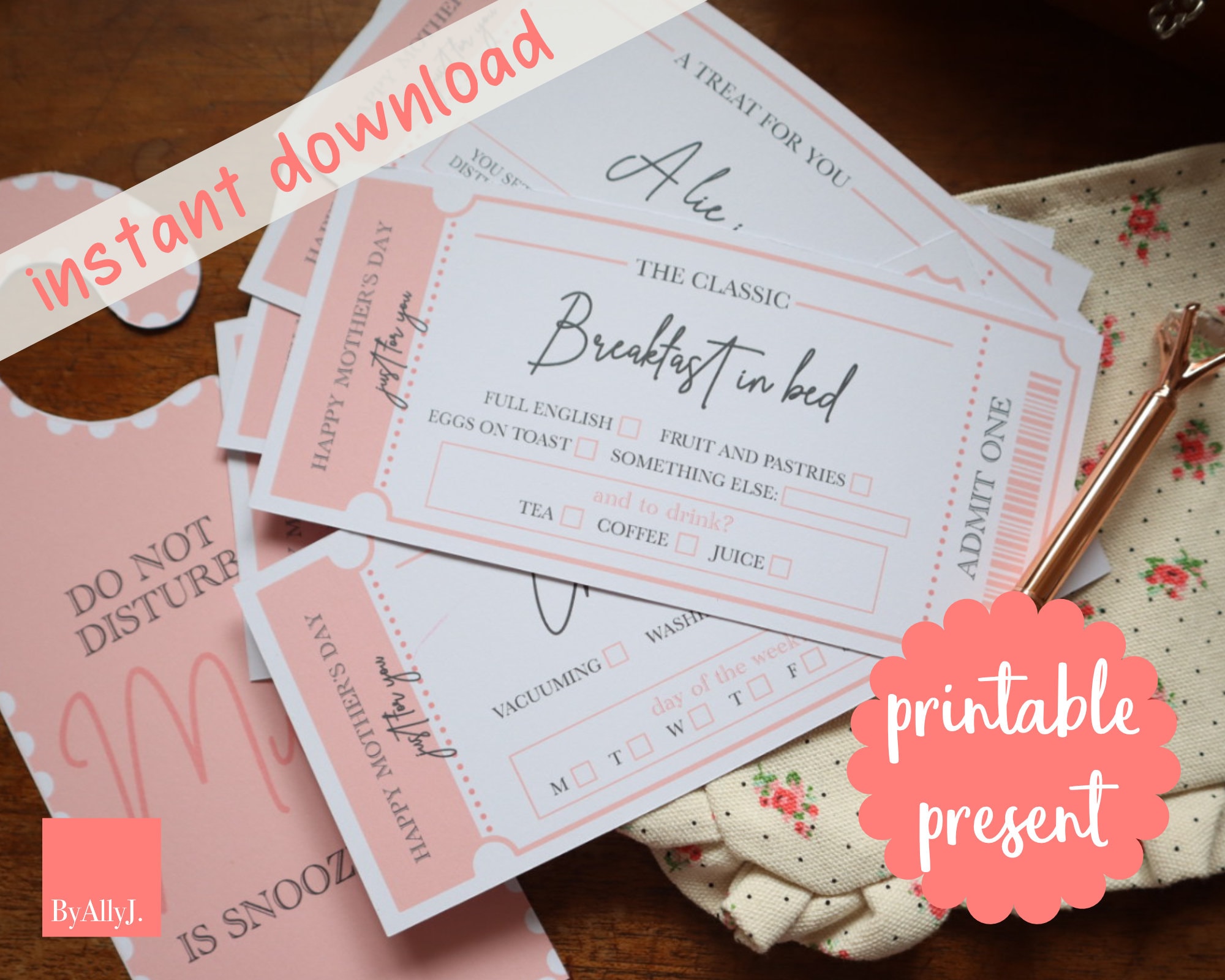 Mothers Day Printable Vouchers. Mothers Day Vouchers. Voucher ...