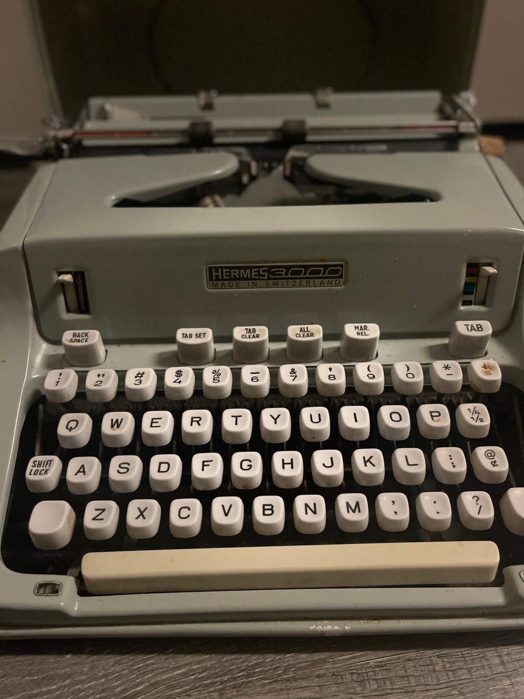 Hermes 3000 Manual Portable Typewriter W/ Case Switzerland - Etsy