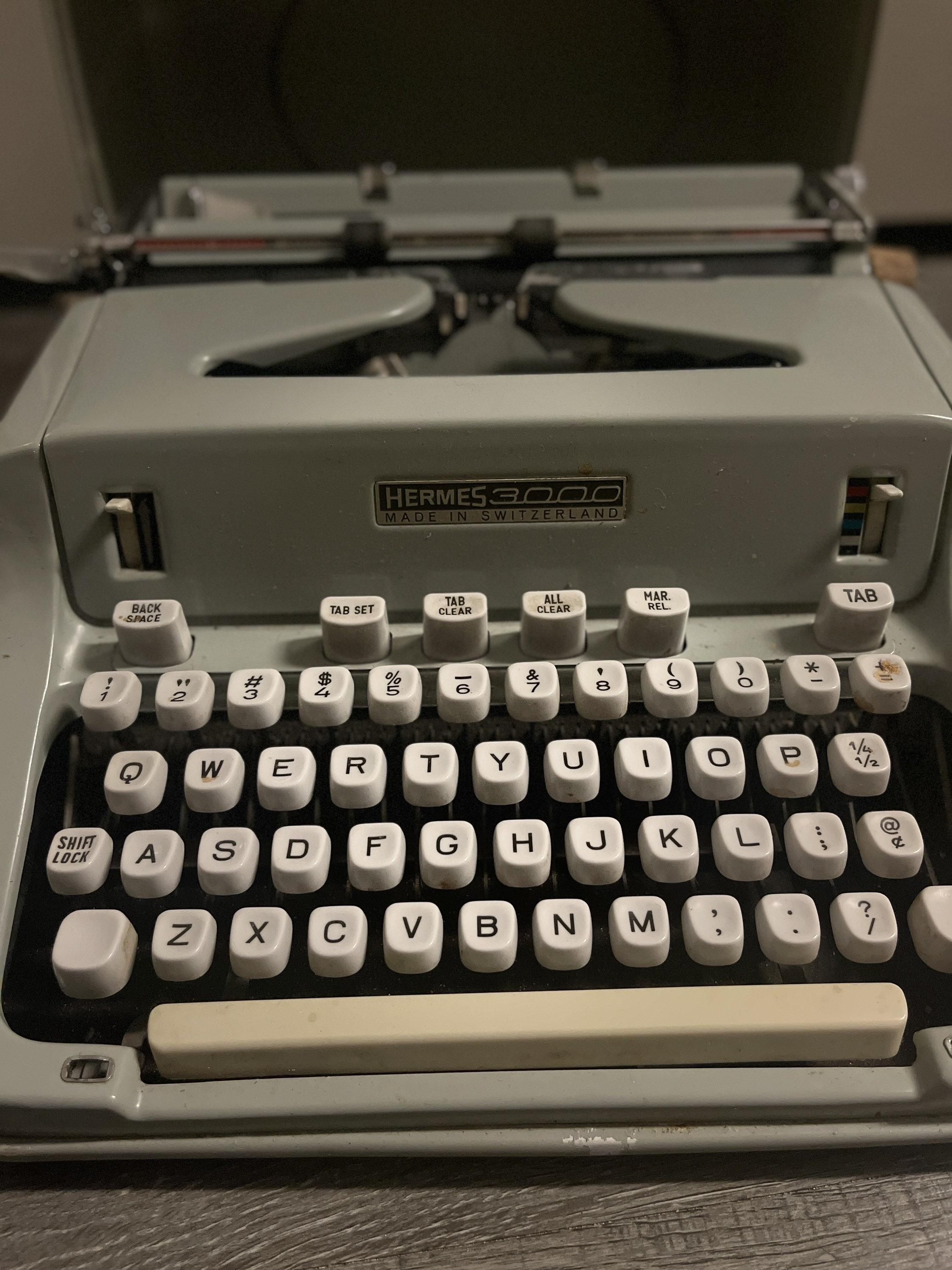 Hermes 3000 Manual Portable Typewriter W/ Case Switzerland - Etsy