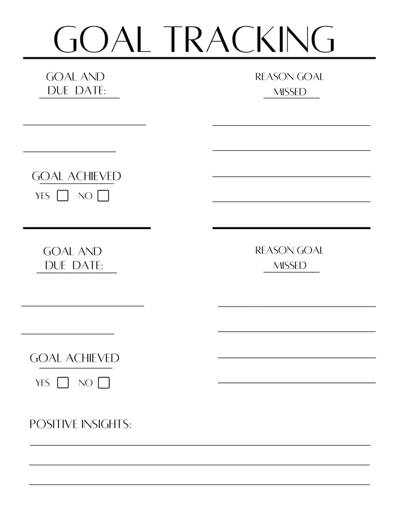 SMART Goals Planning Bundle - Etsy